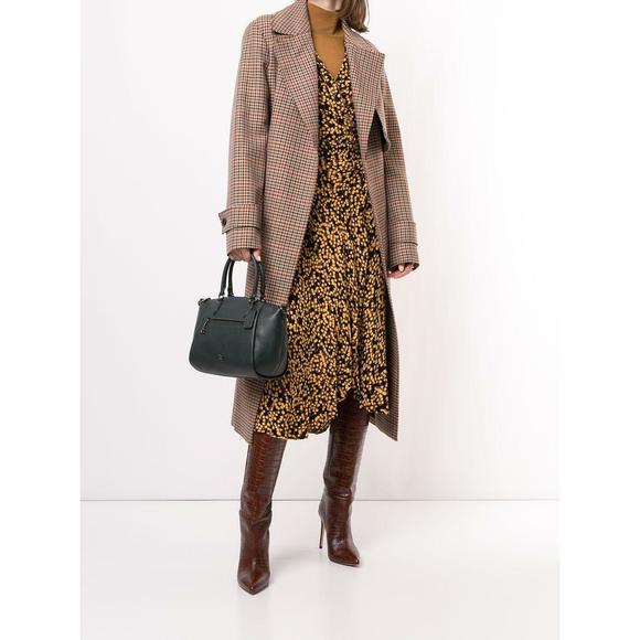 Coach | Bags | Coach Womens Elise Satchel Amazon Green Leather Small ...